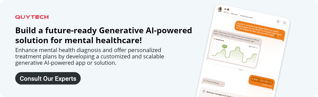 Generative AI in Mental Healthcare: Use Cases, Benefits, Challenges ...